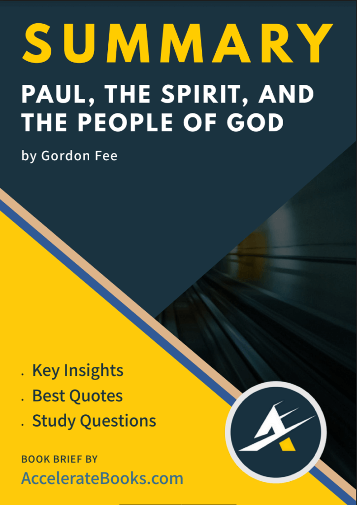 [ Book Summary ] Book Summary of Paul, the Spirit, and the People of ...