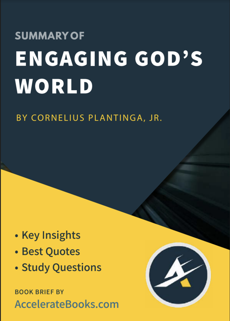 [ Book Summary ] Book Summary of Engaging God’s World by Cornelius ...